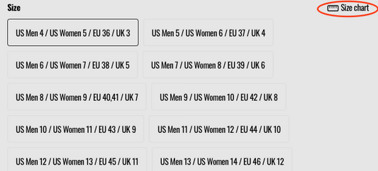 Size Guide – The UGG Barn